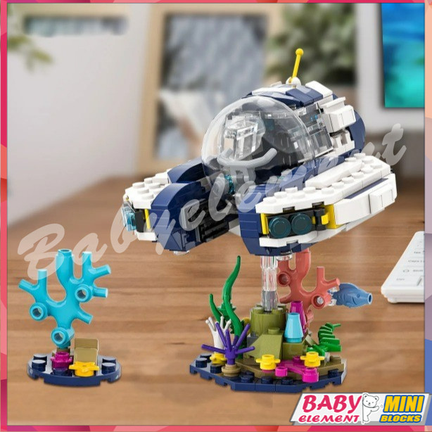 Gobricks Subnautica Seamoth Bricks Model Submersible Spacecraft ...