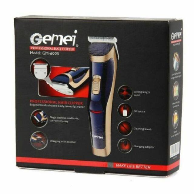 Geemy GM 6005 Professional Hair Clipper Rechargeable Hair Trimmer Men ...