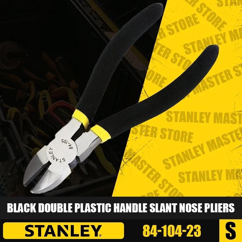 STANLEY 5In Black Double Plastic Handle Slant Nose Pliers Hand Tools ...