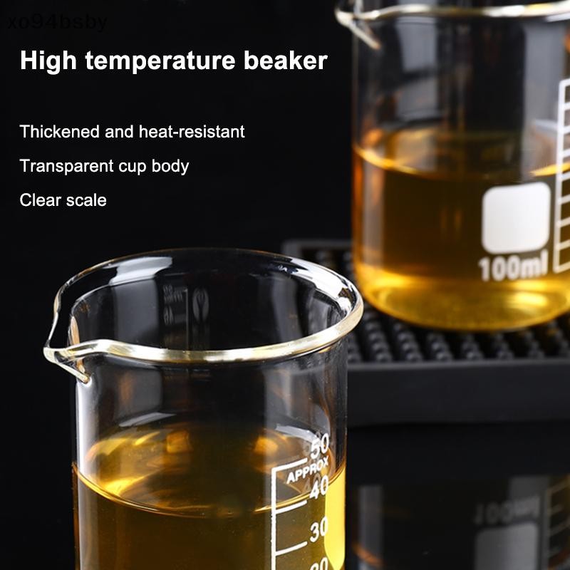xo94bsby Transparent High Borosilicate Glass Measuring Cup Clear Scale ...
