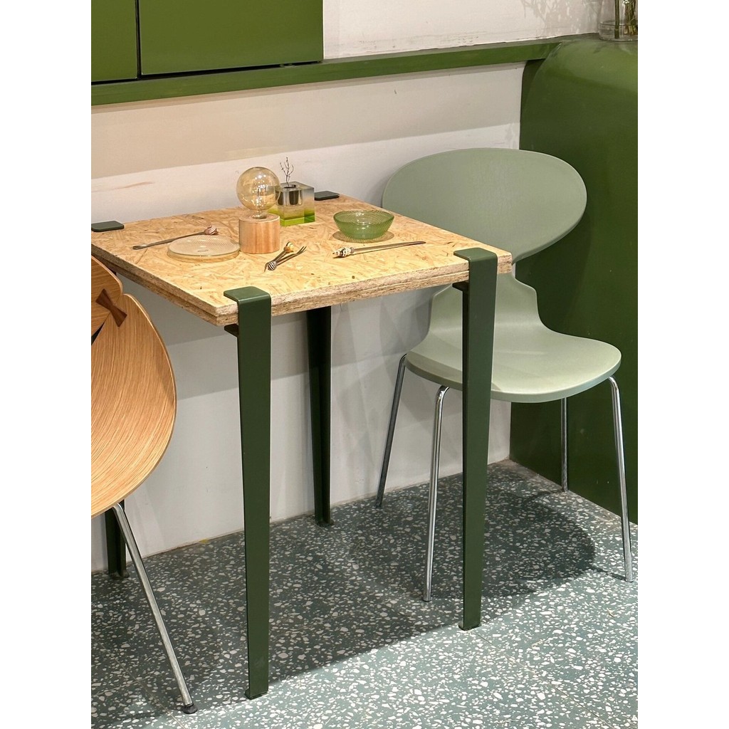 Detachable DIY Green Table Leg Metal Table Tripod Simple Perforated ...