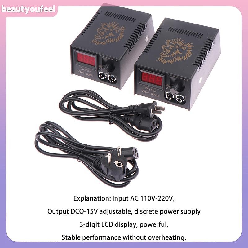 Beautyoufeel Tattoo Power Supply Upgrade Lcd Screen For Rotary Coil ...