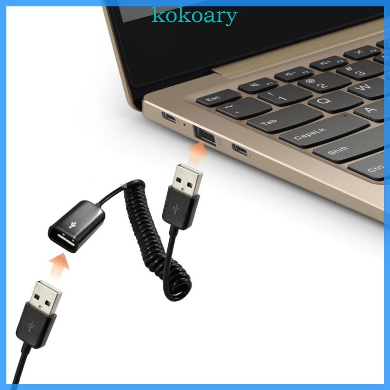 KOK Spring Loaded USB2 0 Male to Female Extender Cord For Charging Data ...