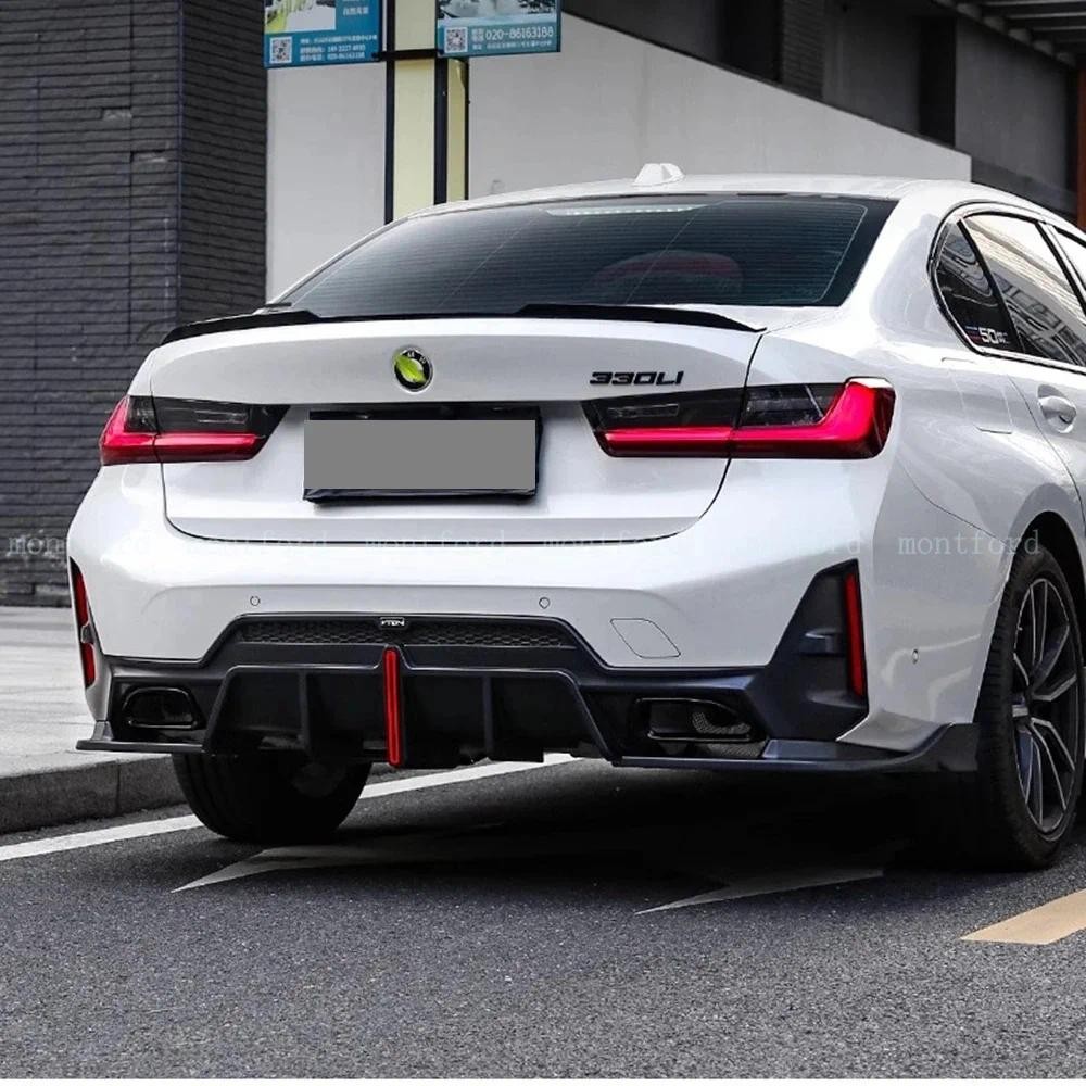 For 2023 2024 BMW 3 series G20 M-sport add VTEN style bodykit black ...