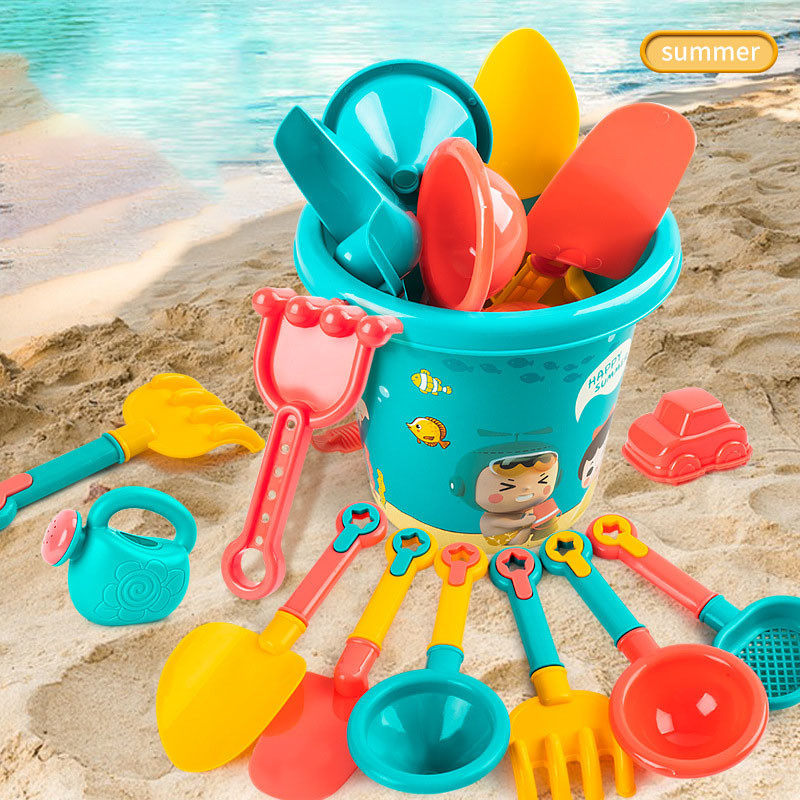 Beach Toy Set for Kids,Digging Sand,Plastic Bucket,Watering Can,Paddles ...