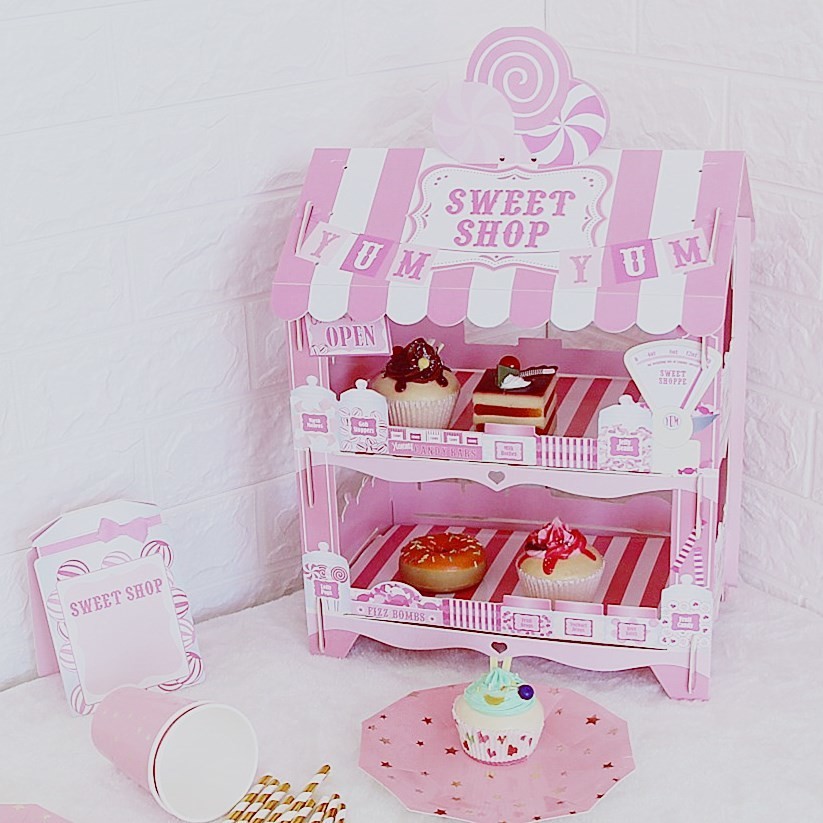 Cupcake Rack Disposable Dessert Table Children Birthday Party ...