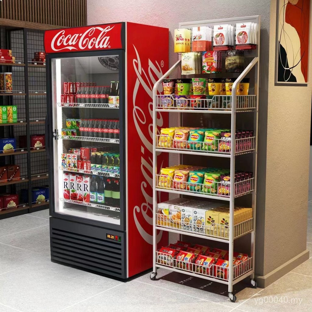Snacks Shelf Shelf Beverage Snacks Mobile Display Stand Toy Cash ...