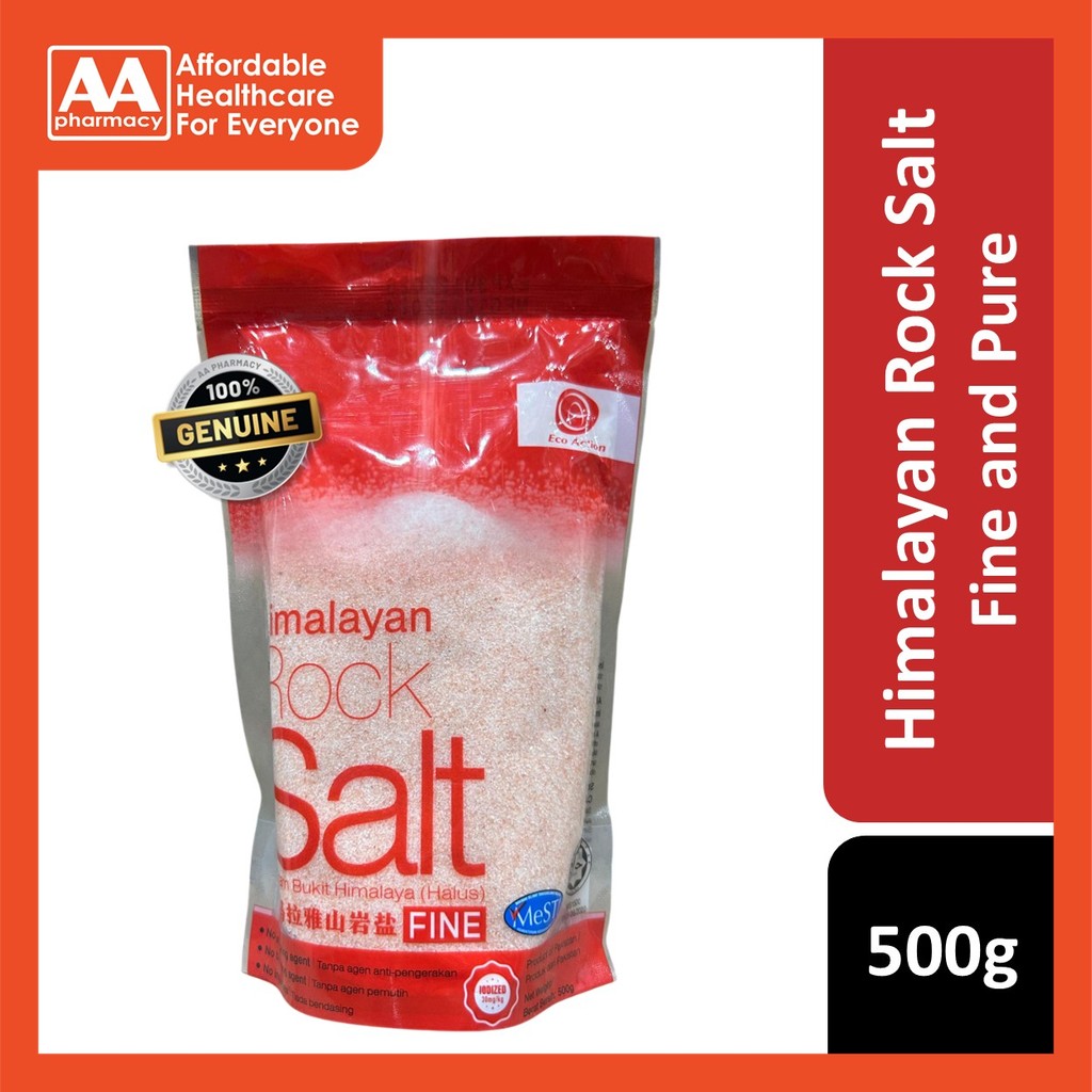 Lohas/Eco Action Himalayan Fine Rock Salt 500g (New Packaging) | Shopee ...