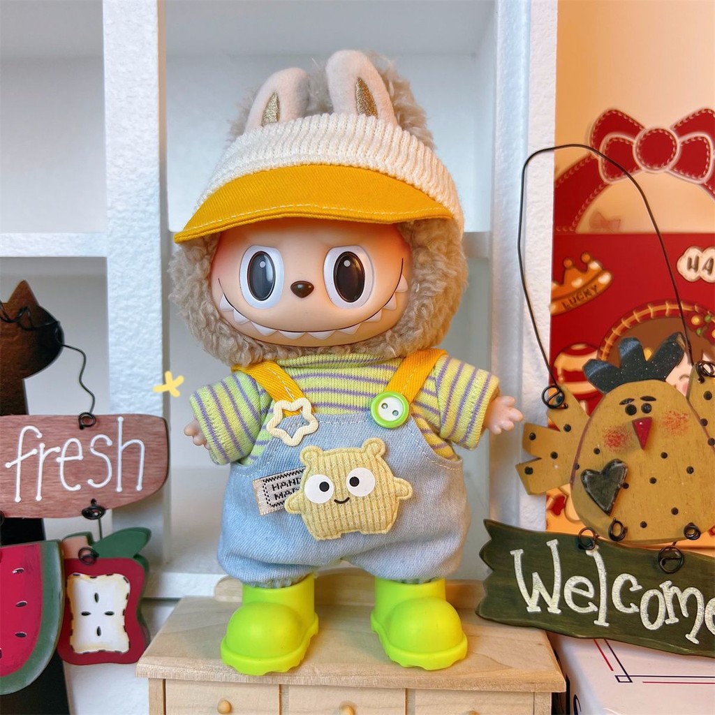 【Only Clothes】[Ready Stock] 17cm Labubu Baby Clothes for Cute Sitting ...