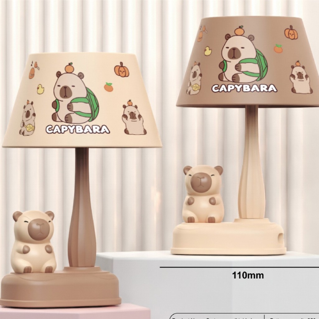 Capybara Cartoon Desk Lamp Eye Protection USB Rechargeble Learning ...