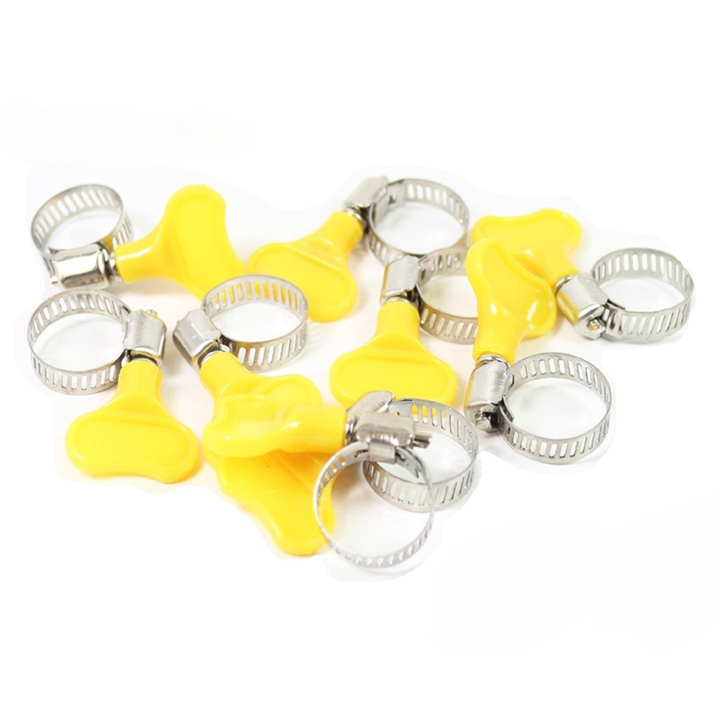 10pcs Clamps Homebrew Pipe Clamp fit 6mm-32mm Pipe Plastic Hardware ...