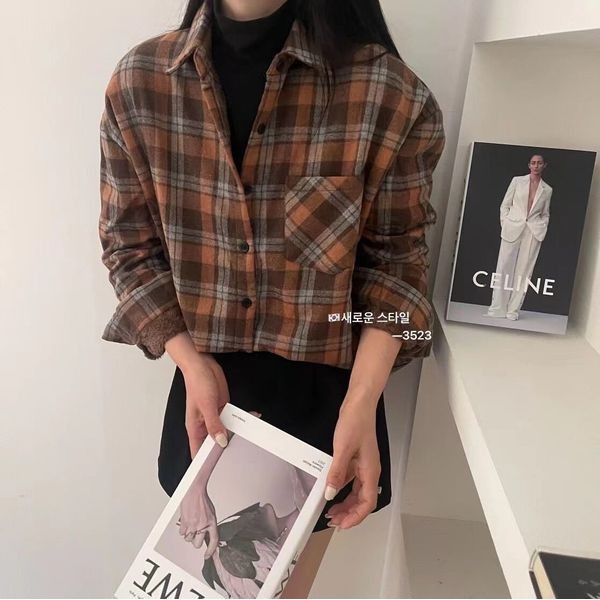 baju blouse perempuan lace baju tampal lace blouse Baju kotak-kotak dan ...