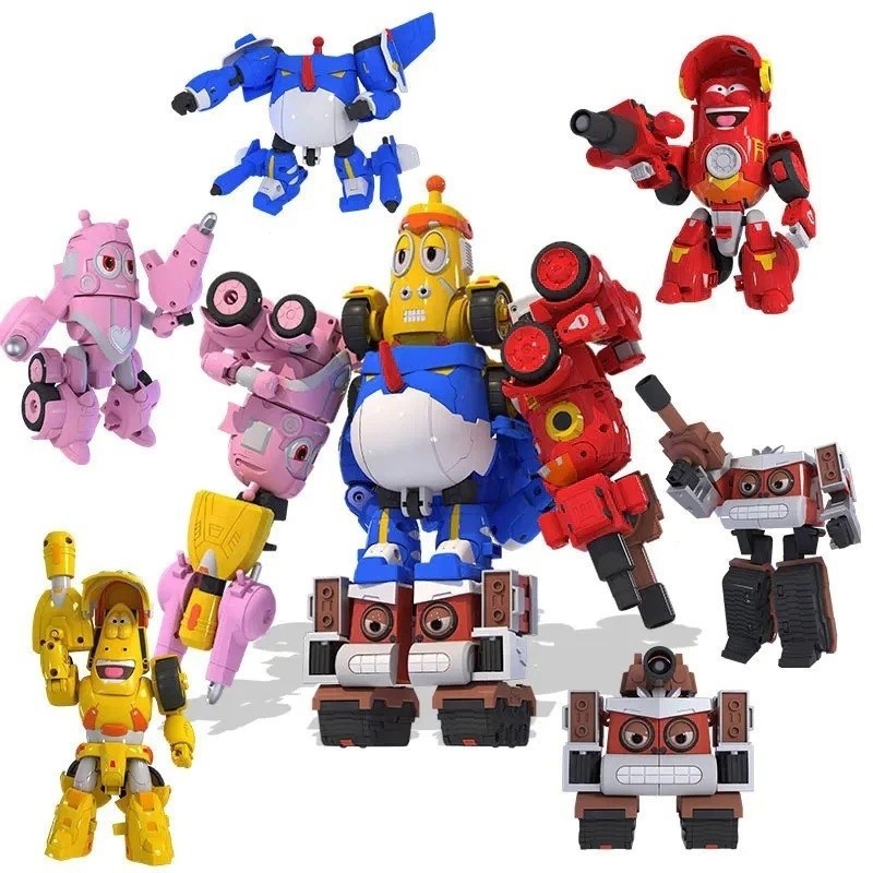 【TOPsale】NEW 5pcs/set High Quality ABS Fun Larva Transformation Toys ...