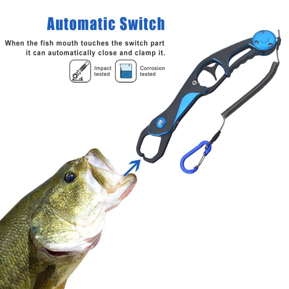 Aluminum Fishing Tools Portable Light Fish Lip Grip Fishing Gripper ...