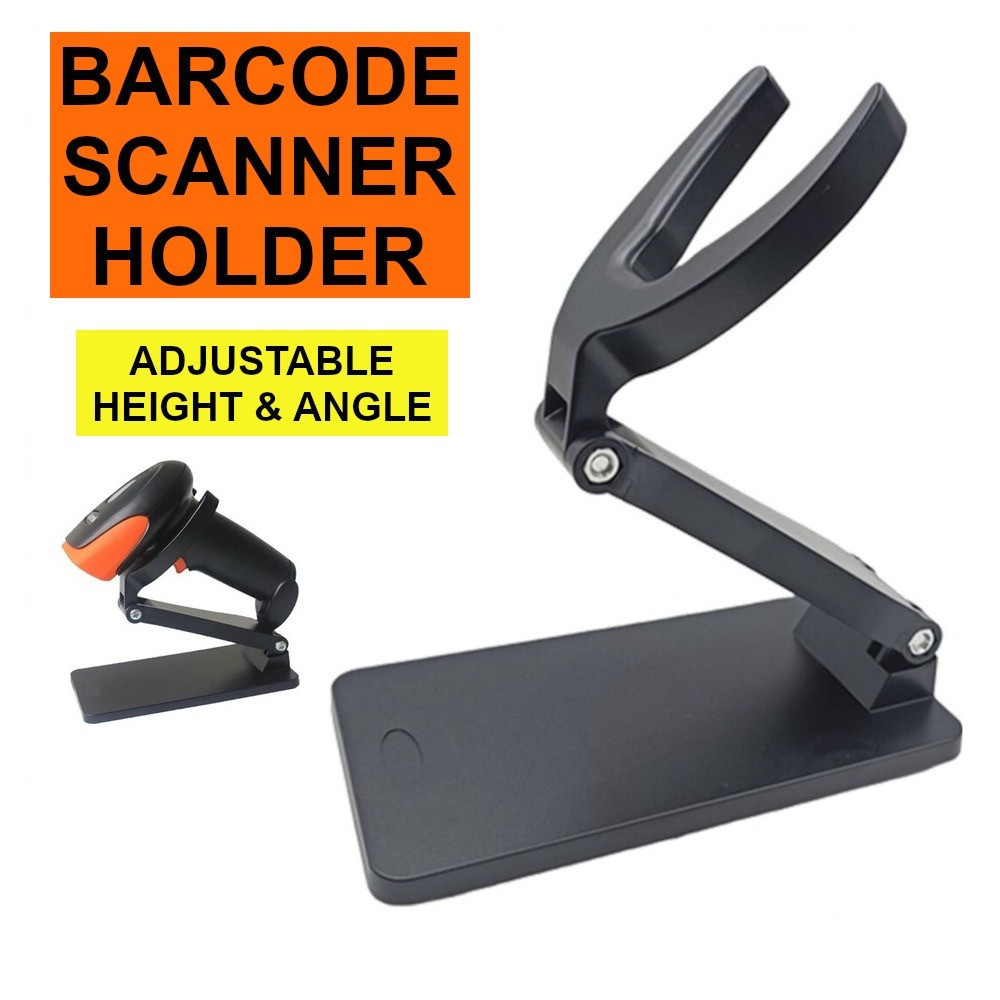 Barcode Scanner Holder Stand Universal Cradle Base Adjustable Height ...