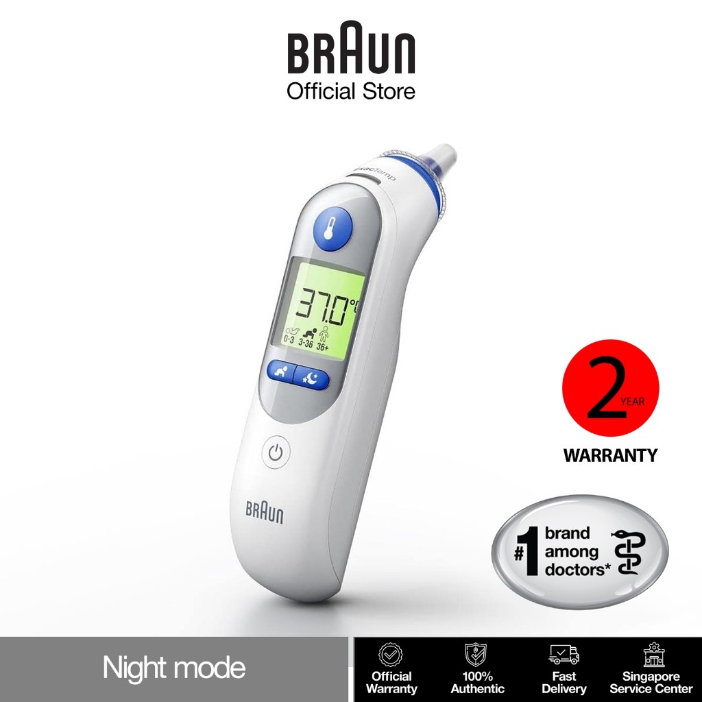 Braun Thermo Scan 7+ IRT 6525 Thermometer Age Teknologi Pintar probe ...