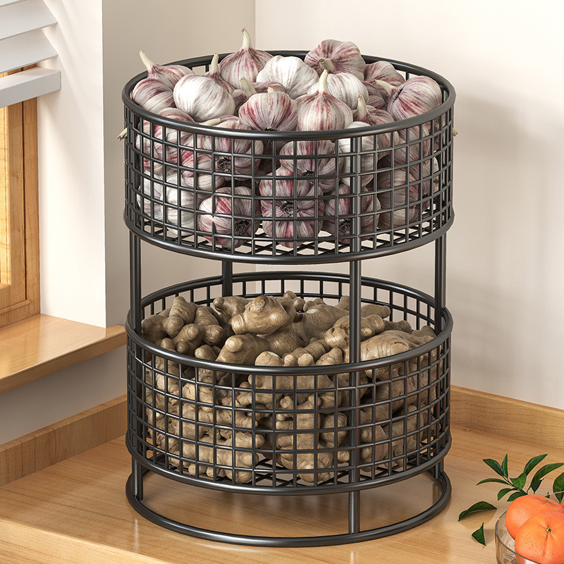 Kitchen Put Garlic Wall-Mounted Storage Basket Ginger Garlic Storage ...