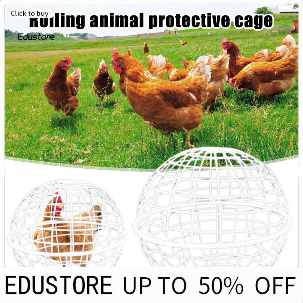 Damage-resistant Chicken Coop Chicken Ball Cage Portable Round Chicken ...