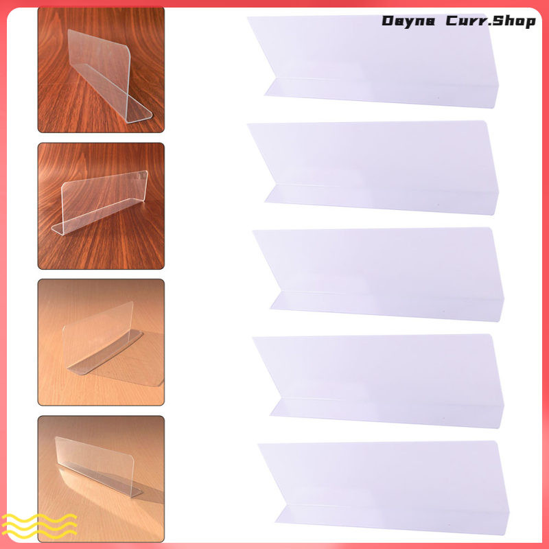 10 Pcs Shelving Clear Shelf Dividers L-shaped Board Office Storage ...