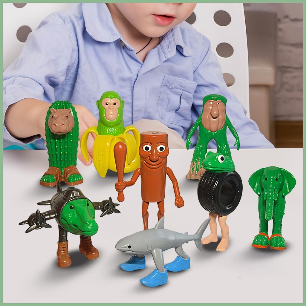Anime Toys Set of 8 Cartoon Figurines Collectible Anime Peripherals ...