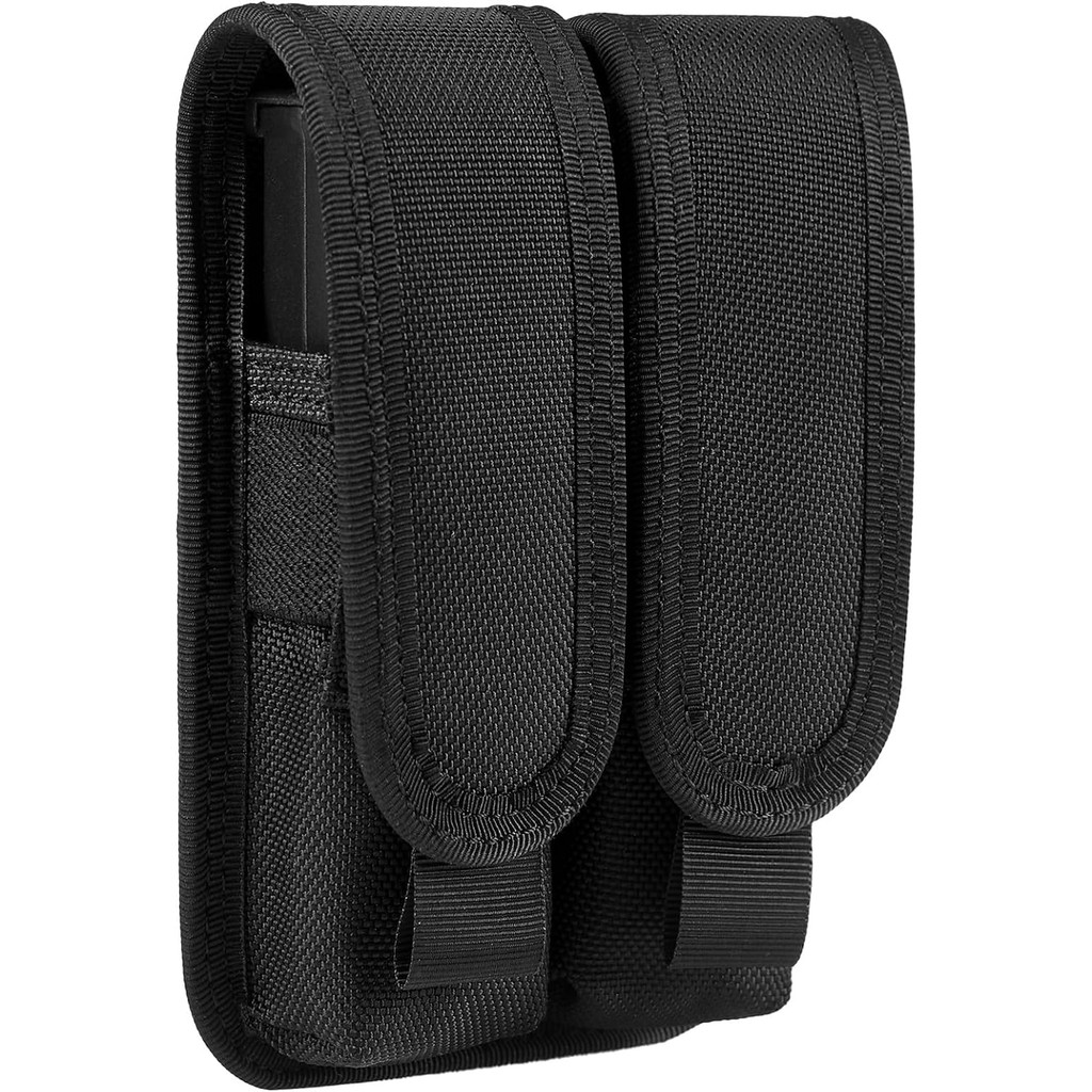 VOTAGOO Single Double Nylon Mag Pouch for Duty Belt Pistol Magazine ...
