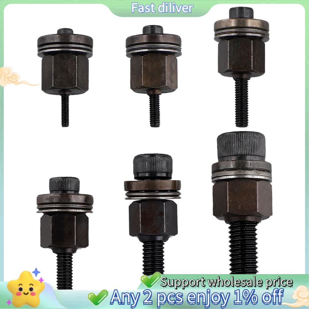 GT-6Pcs Hand Rivet Tool Steel Head Set Manual Riveter Replace Tip Nut ...