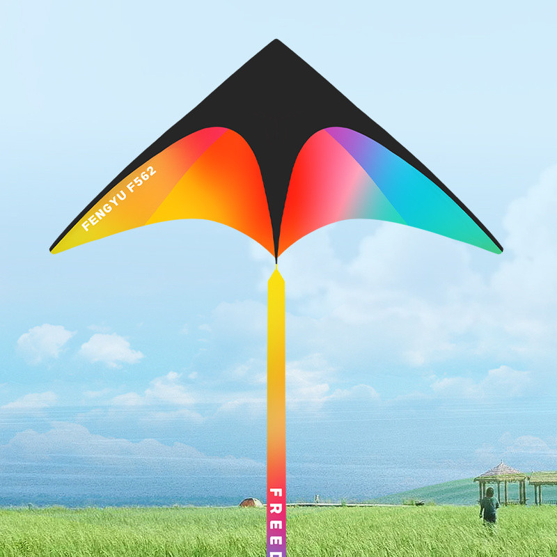 Red Luck F562 Kite with Thread Wheel Set Feifang Cartoon Breeze Easy ...