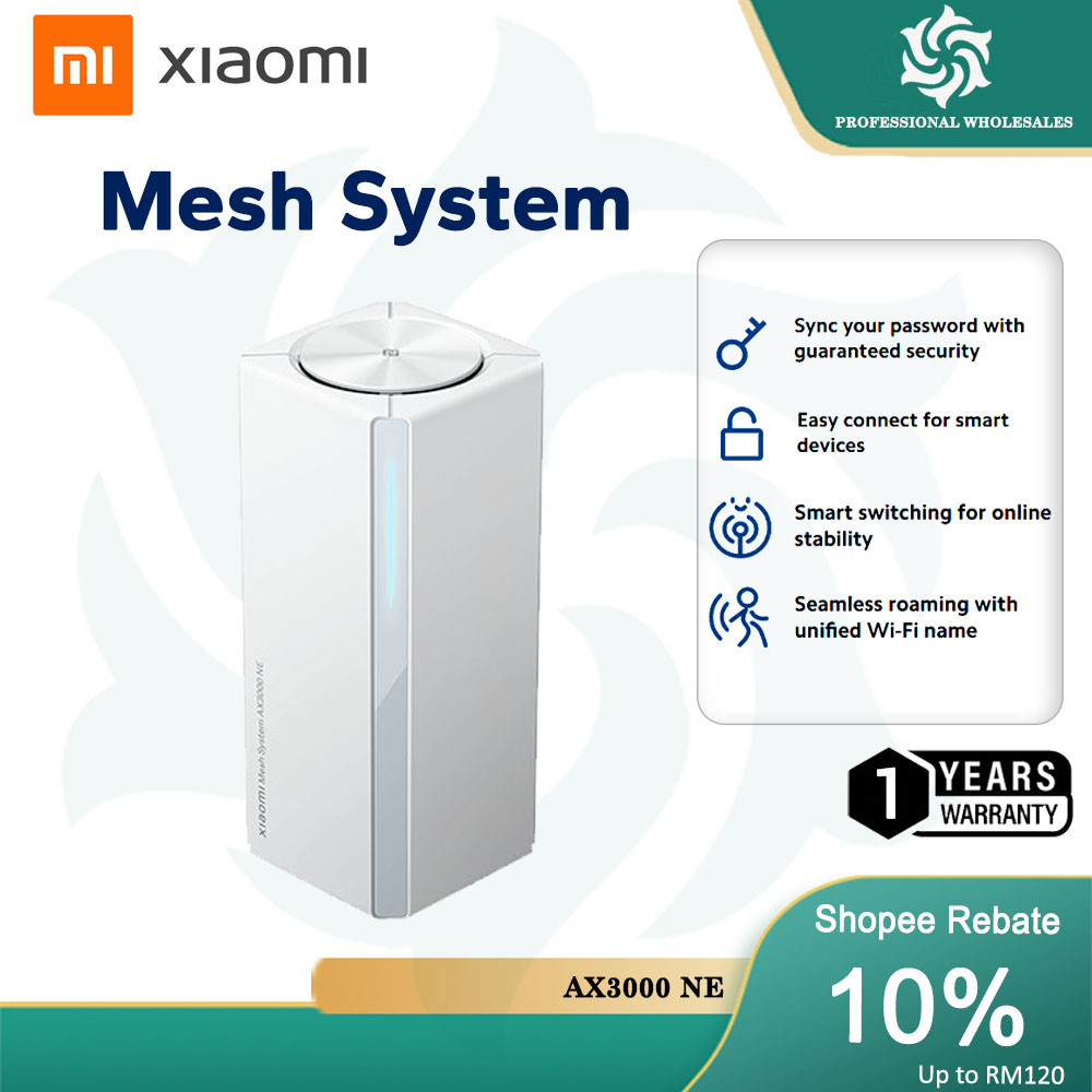 Xiaomi Mesh System AX3000 NE(1-pack/2-pack) Wi-Fi 6/up to 3000Mbps ...
