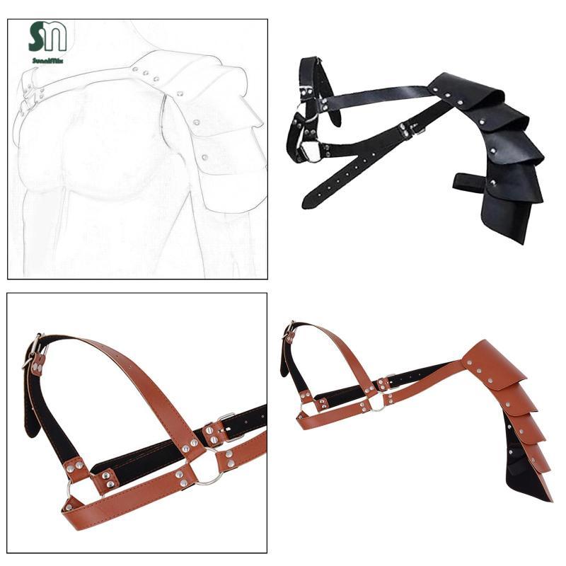 [LzdyyhacMY] Gothic Steampunk Shoulder Armors Adjustable Strap Medieval ...