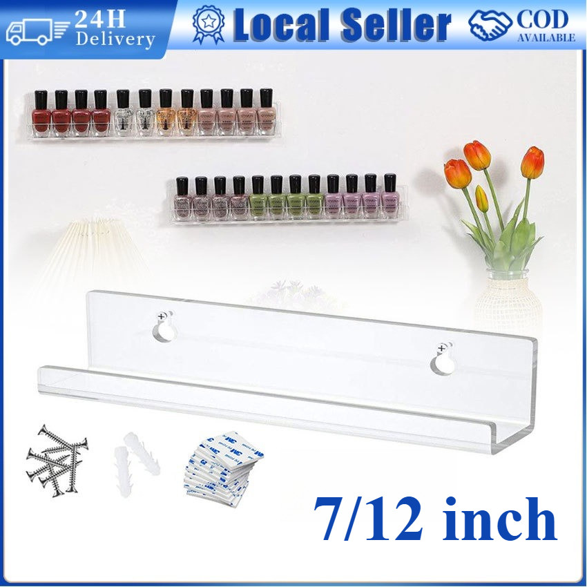 7/12 inch Acrylic Wall-Mounted Album CD Display Rack Multifunction ...