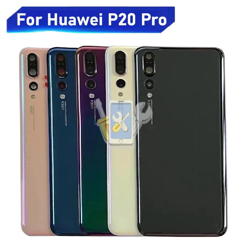 For Huawei P20 Pro Battery Cover Rear Door Panel 3D Glass Housing Case ...