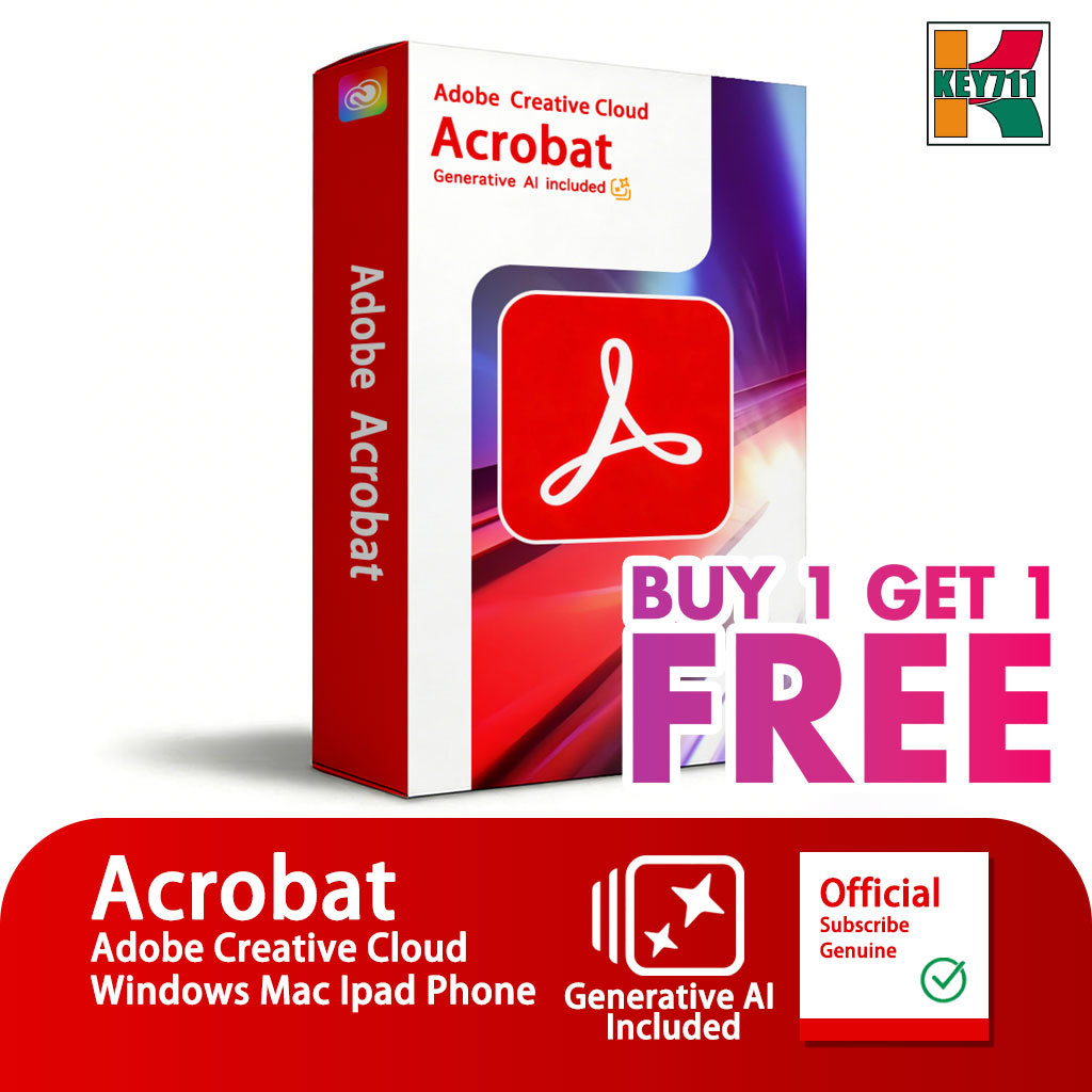 [KEY711]Adobe Acrobat PDF | BiG Promo | Real License | Mac Win Mobile ...