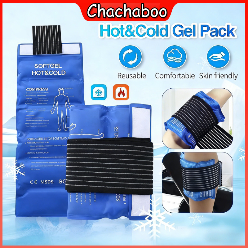 Hot Cold Gel Pack Reusable Wearable Ice Pack for Muscle Strain Sprain ...
