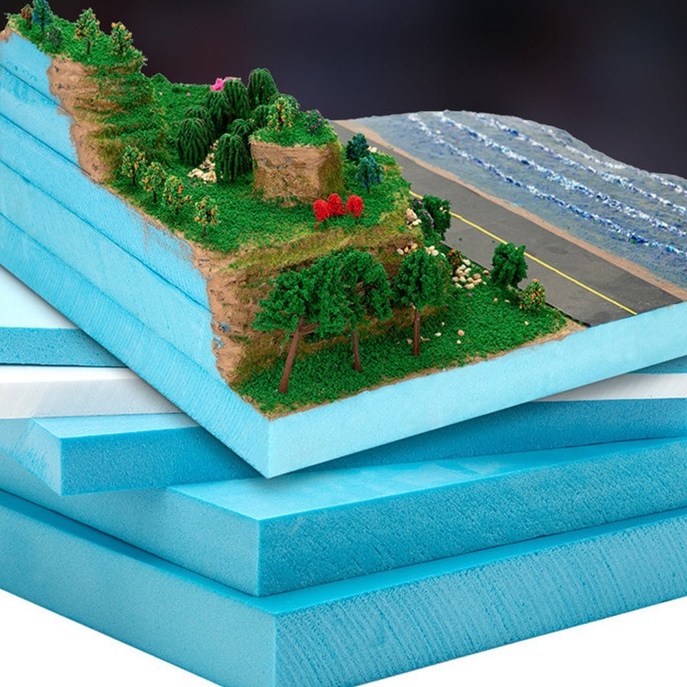 Landscaping Block Floor slab Construction Model material Blue Foam ...
