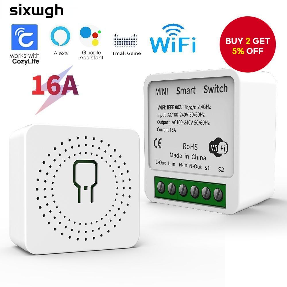 WIFI Smart Switch Mini Switch Works with Alexa Google Home Voice ...