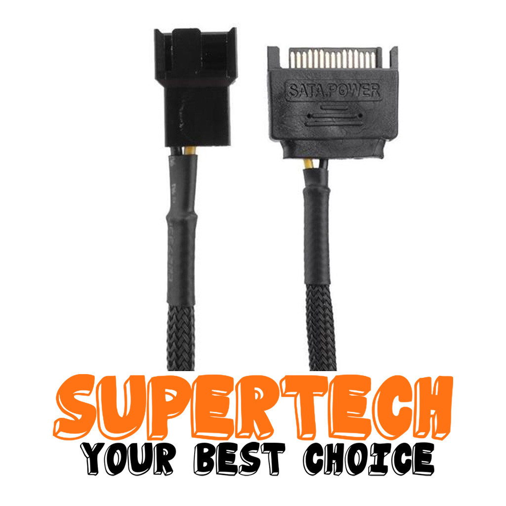 15 Pin SATA To 4 Pin 4Pin 3Pin 3 Pin Fan Power Adapter Extension Cable ...