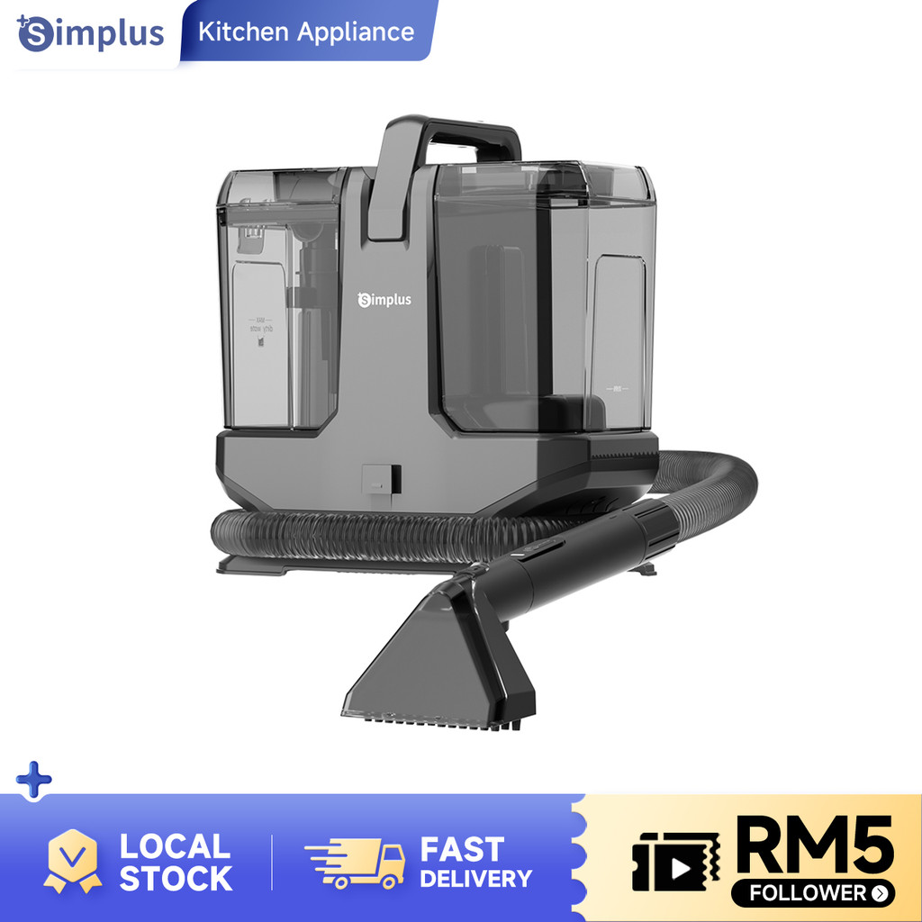 Simplus Spot & Fabric Cleaner 110°C High-Temp Steam 70°C Hot Water ...