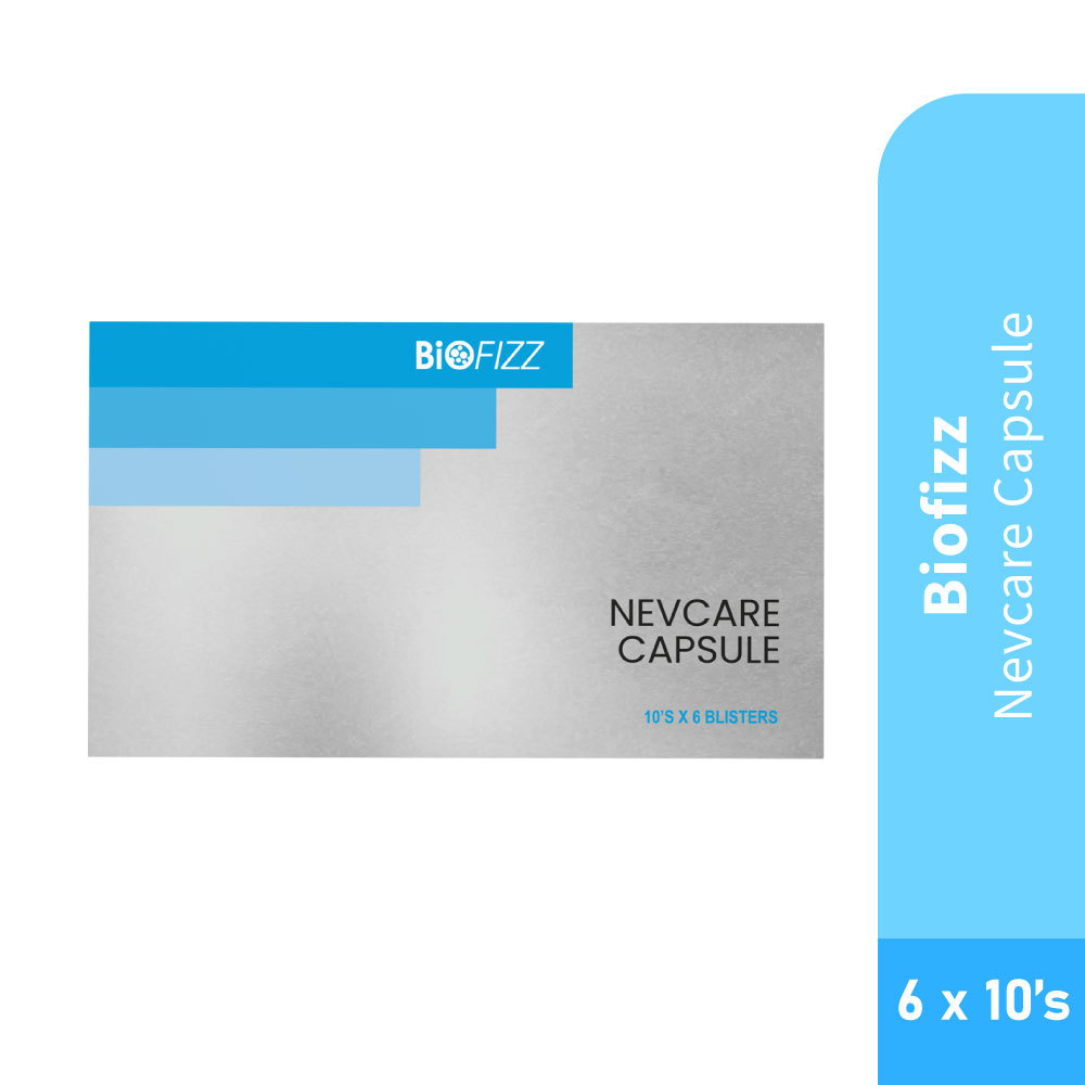 BIOFIZZ Nevcare 60'S Nerve Supplement with Vitamin B Vitamin B12 ...