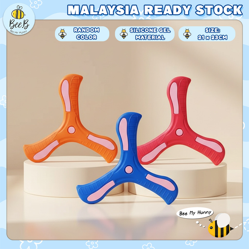 Kids Soft EVA Three Leaf Boomerang Throwback Dart Beach Camping ...