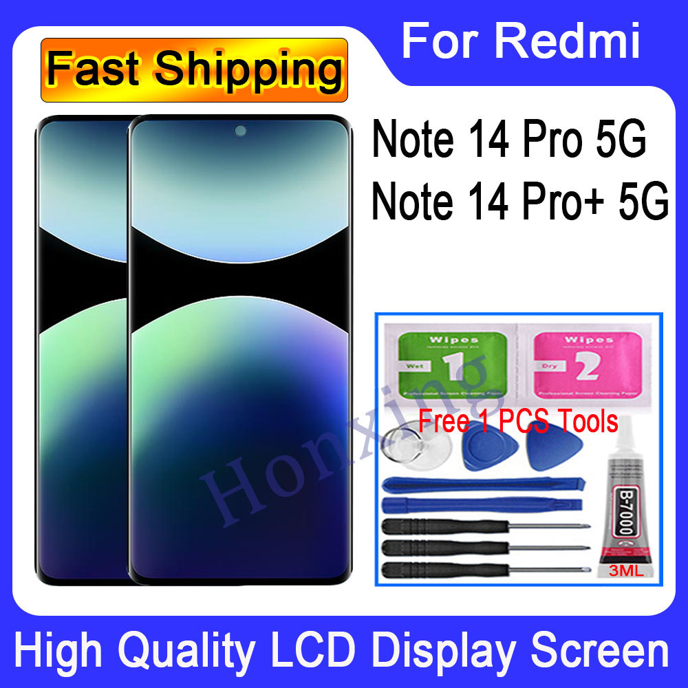 Original AMOLED Redmi Note 14 Pro 5G Note 14 Pro Plus 5G LCD Display ...