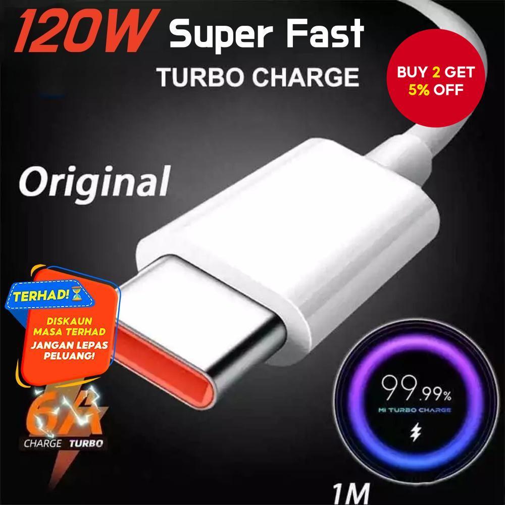 Original Usb Type-c 6a Turbo Fast Charging Cable for Xiaomi Chargers ...