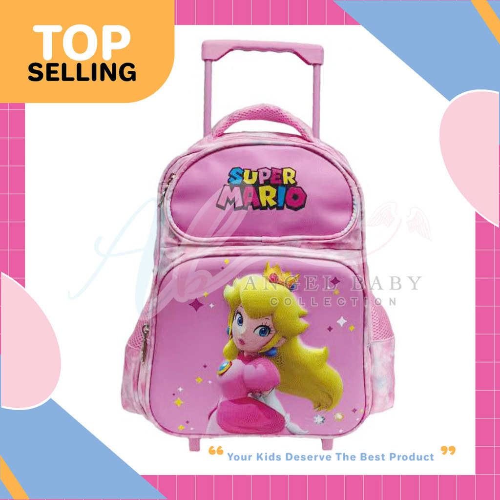 Angel Baby Kids Cartoon Non Removable Mini Trolley School Bag KPop ...