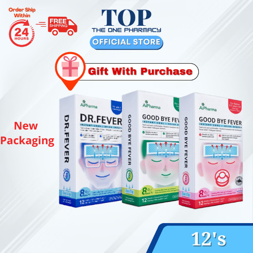 AiPharma Dr Fever/ Good Bye Fever Patch For Adult/Children/ Infatnt ...