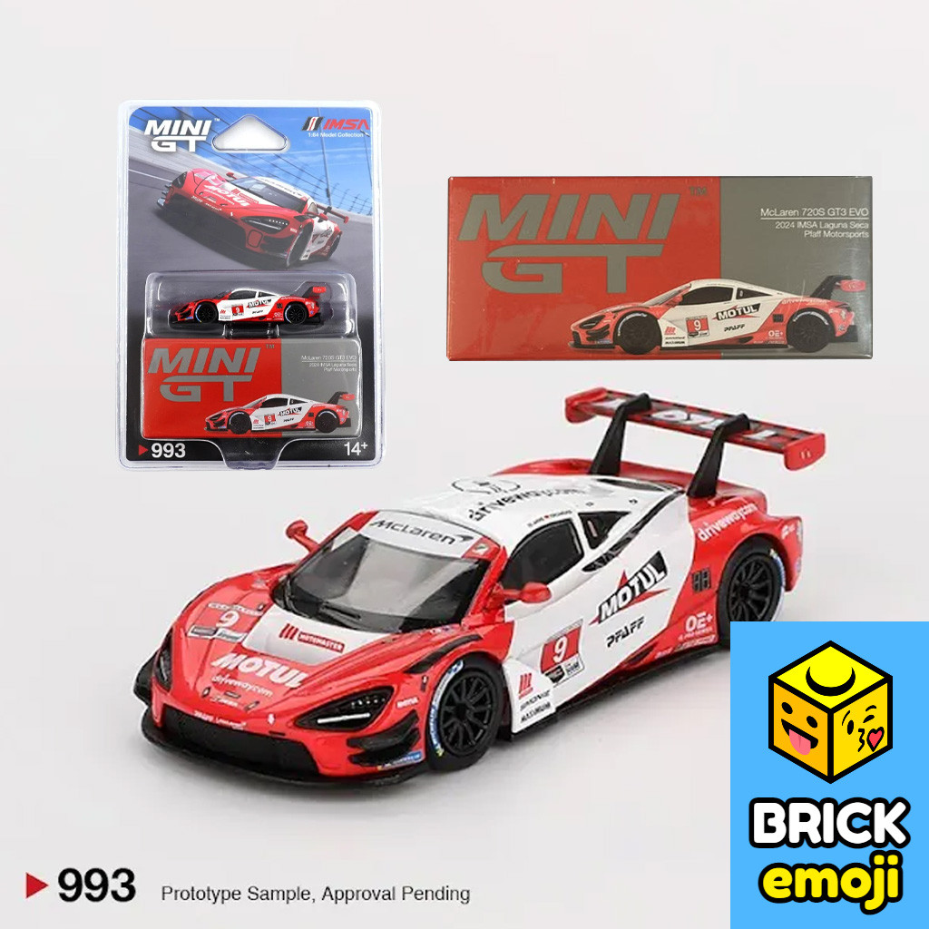 Mini GT 993 McLaren 720S GT3 Evo Pfaff Motorsports 2024 IMSA Laguna ...