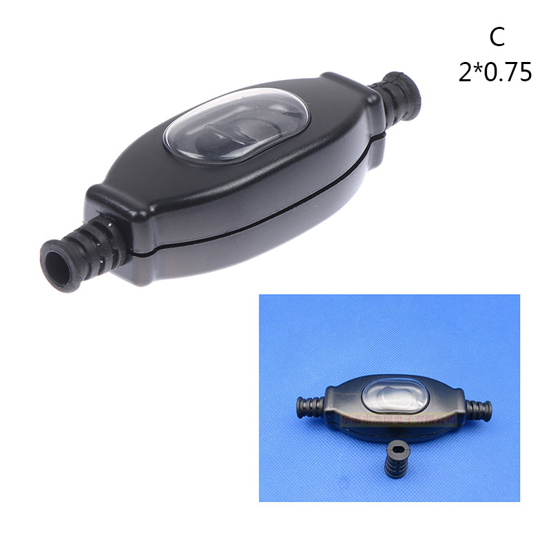 [MY] Waterproof in line switch cord switch round wire double cut switch ...