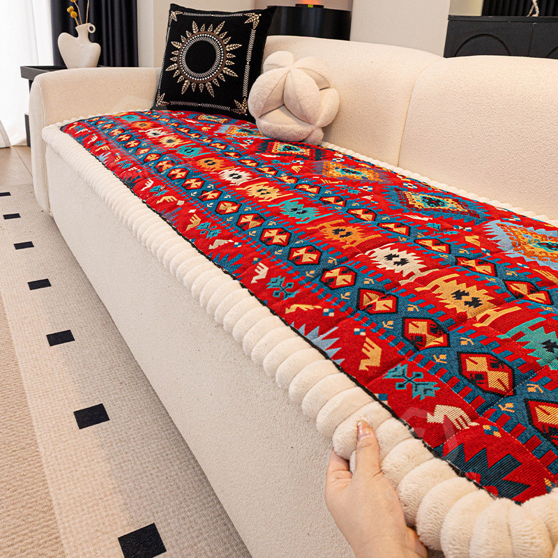 Boho Sofa Cushion Wear-Resistant Anti Slip Alas Sofa Mat Anti Cat ...