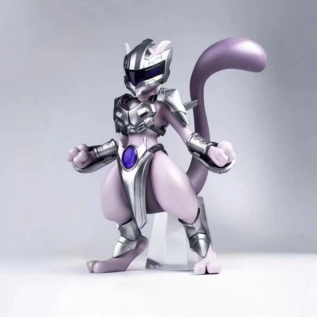 Steel Mewtwo figure animation model mechanical Mew Steel Mewo Hand-made ...