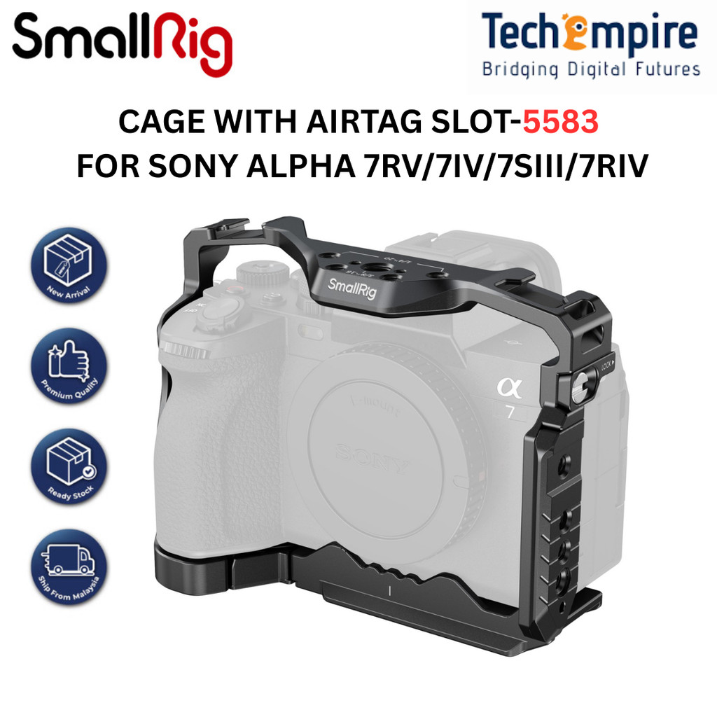 SmallRig 5583 Cage with Airtag Slot for Sony A7 V / A7R V / A7 IV / A7S ...
