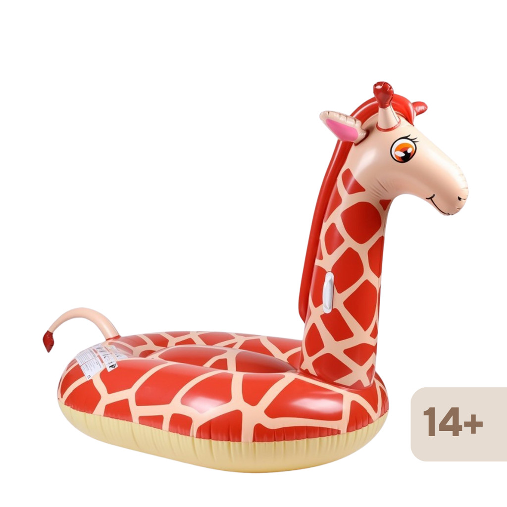 AirMyFun Massive Inflatable Giraffe Pool Float (220 x 105 x 140cm ...