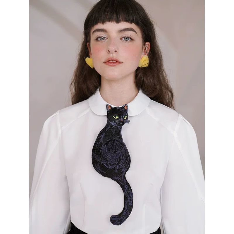 Black Cat Bow Tie | Pairs with White Shirt | French Retro Style, Unique ...